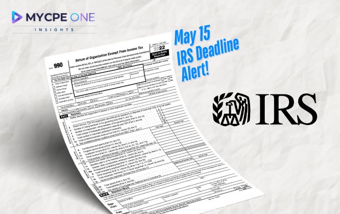 IRS Filing Countdown for Nonprofits | MYCPE ONE Insights