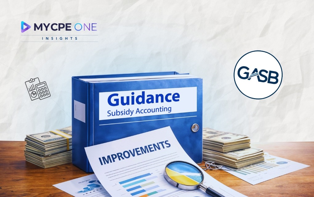GASB Clarifies Subsidy Rules Under 103 | MYCPE ONE INSIGHTS